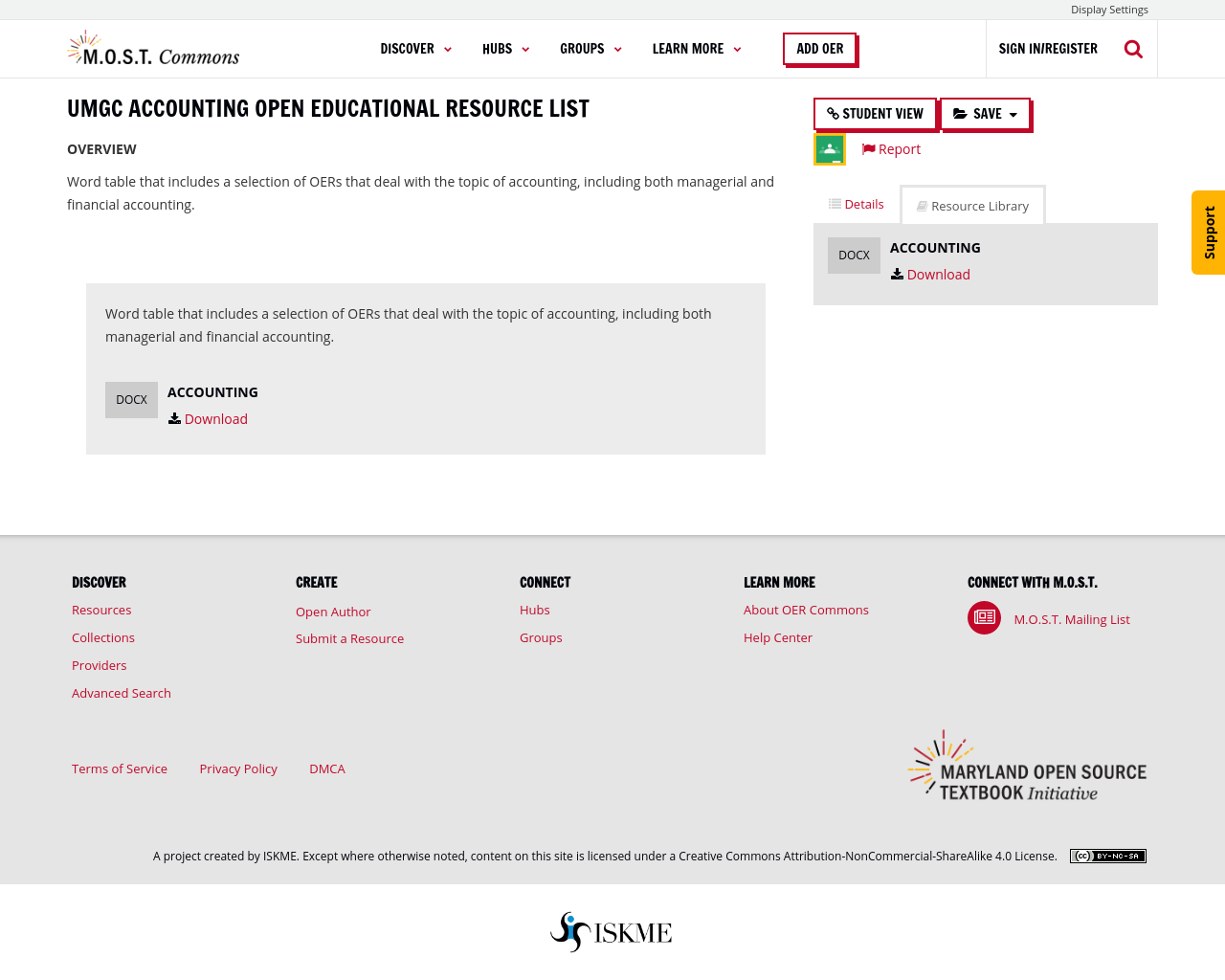 UMGC Accounting Open Educational Resource List | Maryland Open Source ...